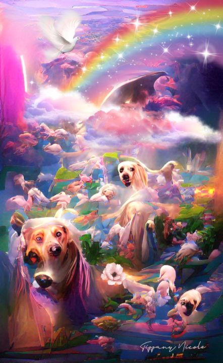 All Dogs Go To Heaven - Disabled Barbie Art - Digital Art & AI, Animals ...