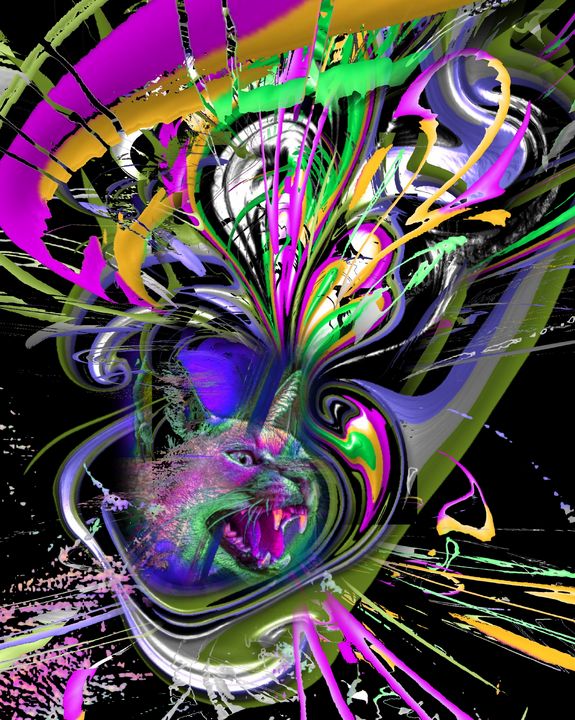 Bc cat 0143 - BC Cats Art - Digital Art & AI, Animals, Birds, & Fish ...