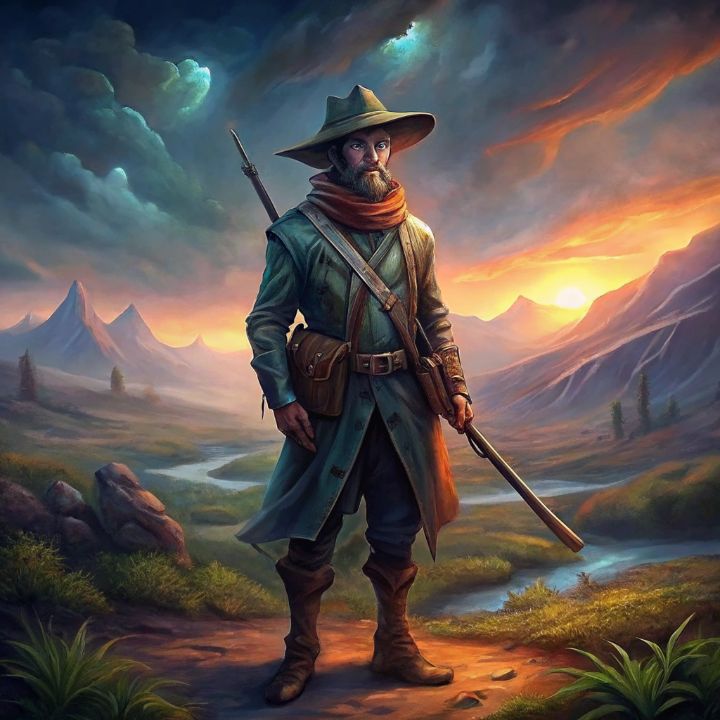 Valley Hunter Painting: Capture the - STORY - Digital Art & AI ...