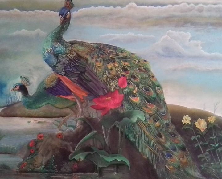 Paintings Of Famous Paintings With Peacock