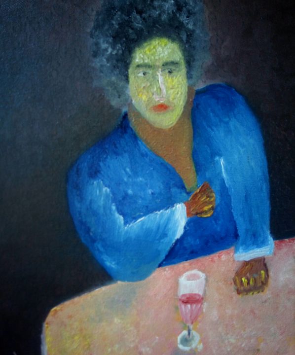 Hippie - ShaK - Paintings & Prints, People & Figures, Male Form ...