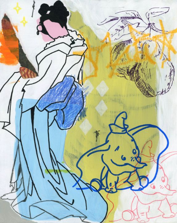 Second Guessing - N_Mori.Studio - Paintings & Prints, People & Figures ...