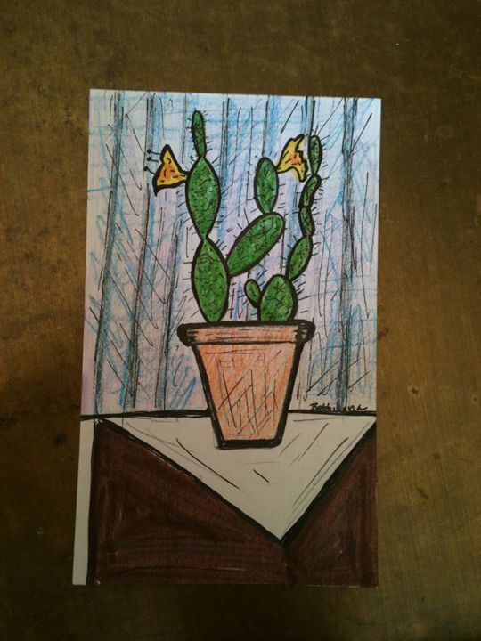 ink and colored pencil on index card - Art by Bobbi - Drawings ...