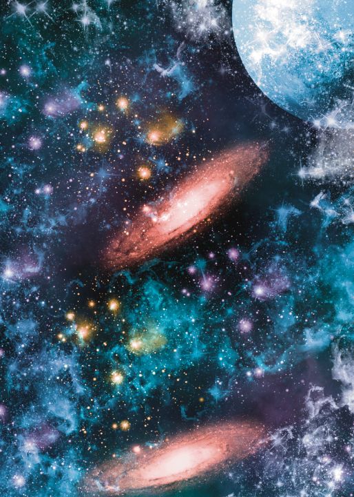 Celestial Galaxy - Tom Cage - Digital Art, Science & Technology, Space ...