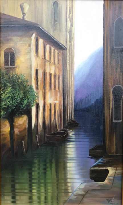 The canals of Venice - WANDA HART - Paintings & Prints, Places & Travel ...