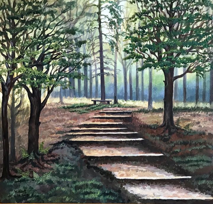 Forest - WANDA HART - Paintings & Prints, Landscapes & Nature, Forests ...