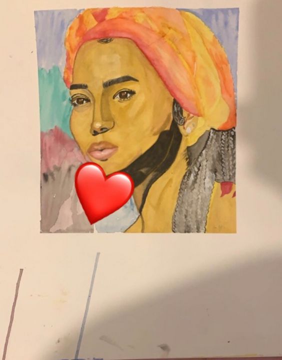 Distorted water color portraits - Paintings & Prints