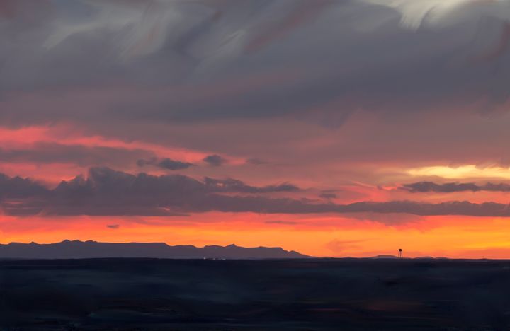 Chuska Sunset - Jonathan P. Thompson - Paintings & Prints, Landscapes ...