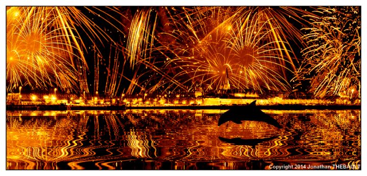 Saint-Malo Sous les Feux (Ocre) - Jonathan THEBAULT - Digital Art & AI ...