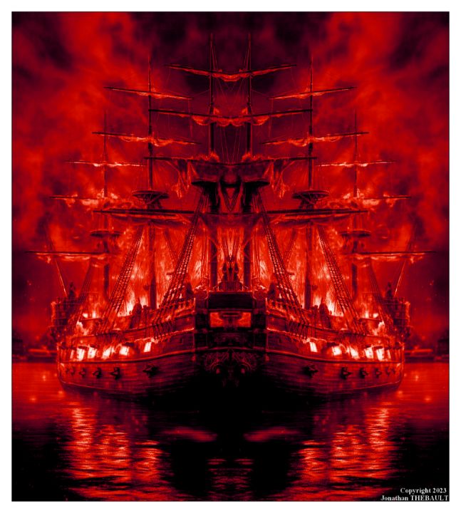 Le Calme Avant la Tempête (rouge) - Jonathan THEBAULT - Digital Art ...