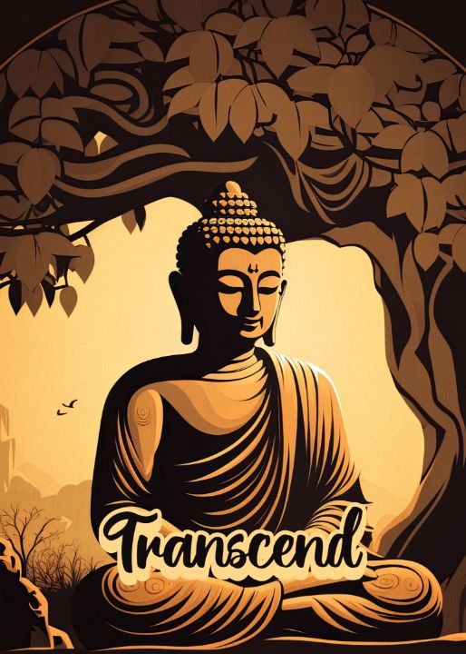 Transcend BUDDHA - buddha poster - Digital Art & AI, Religion ...