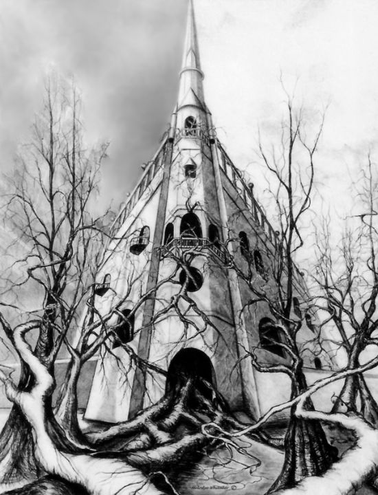 Castle at 600 - Melodye Whitaker - Drawings & Illustration, Landscapes ...