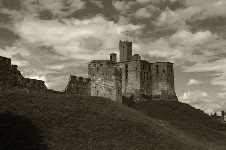 Warkworth Castle Sepia - JT54Photography - Photography, Buildings ...