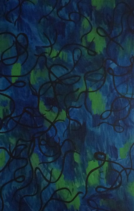 New Beginning - Jen Kelly-Rogers - Paintings & Prints, Abstract ...