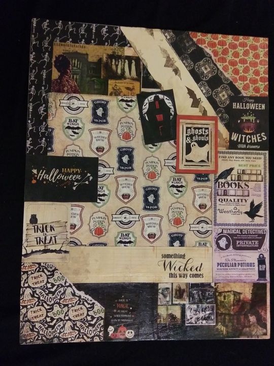"Spooky Like" - Art by Elisabeth - Crafts & Other Art, Collages - ArtPal