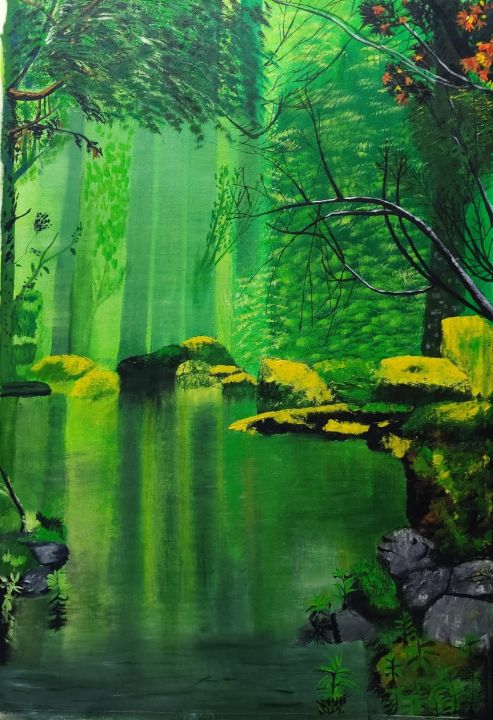 Green paradise - Visual Blitz - Paintings & Prints, Landscapes & Nature ...