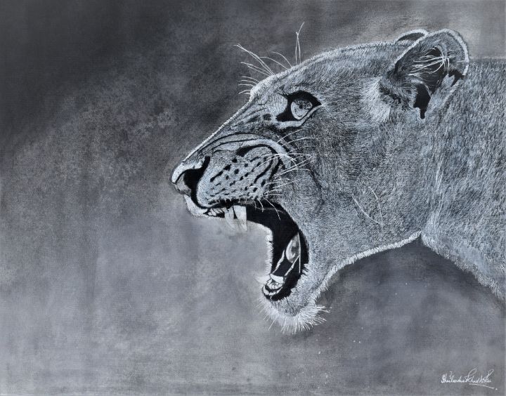 Lioness - Visual Blitz - Paintings & Prints, Animals, Birds, & Fish ...