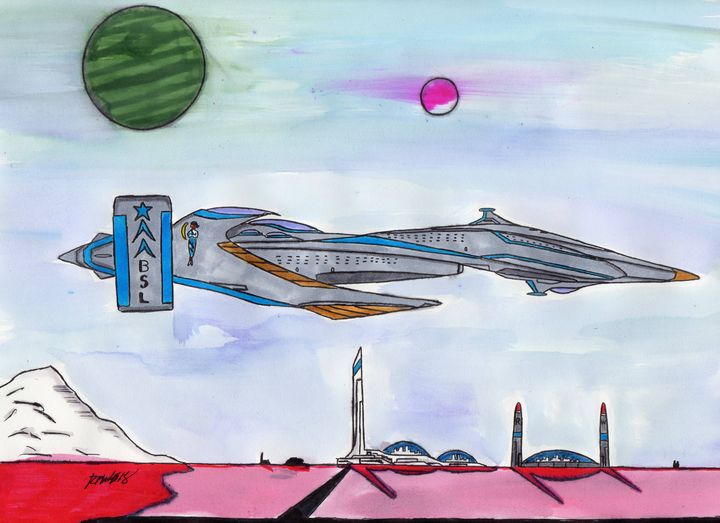 Starliner Queen Josephina - Ronald Woods - Drawings & Illustration ...