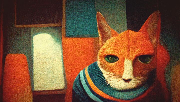 Swag Cat/Self Portrait II - Zachary P. Humway - Digital Art, Animals ...