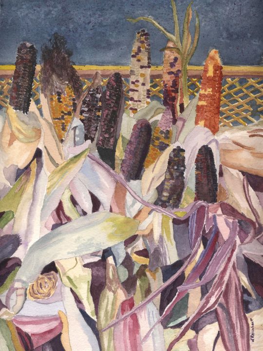 Autumn Maize - Lynne Reichhart Fine Art - Paintings & Prints, Still ...