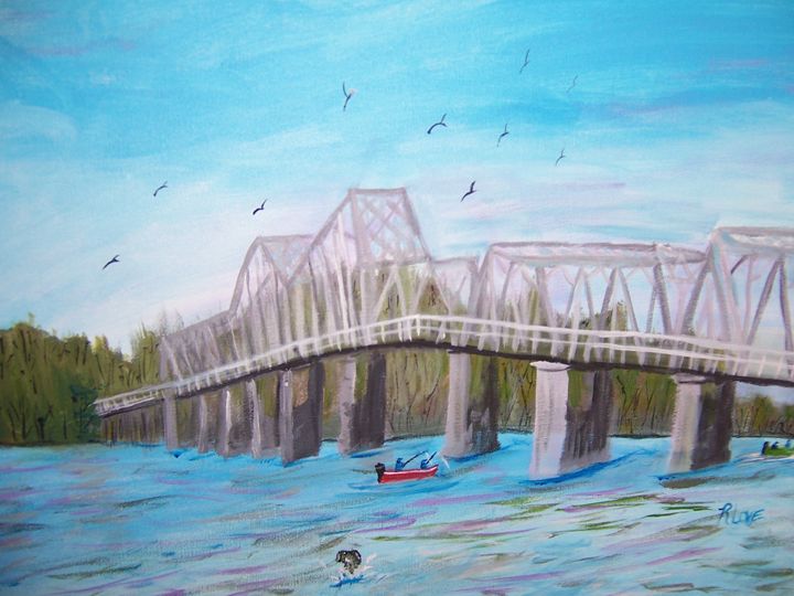 BB COMER BRIDGE - ART BY RITA - Paintings & Prints, Landscapes & Nature ...