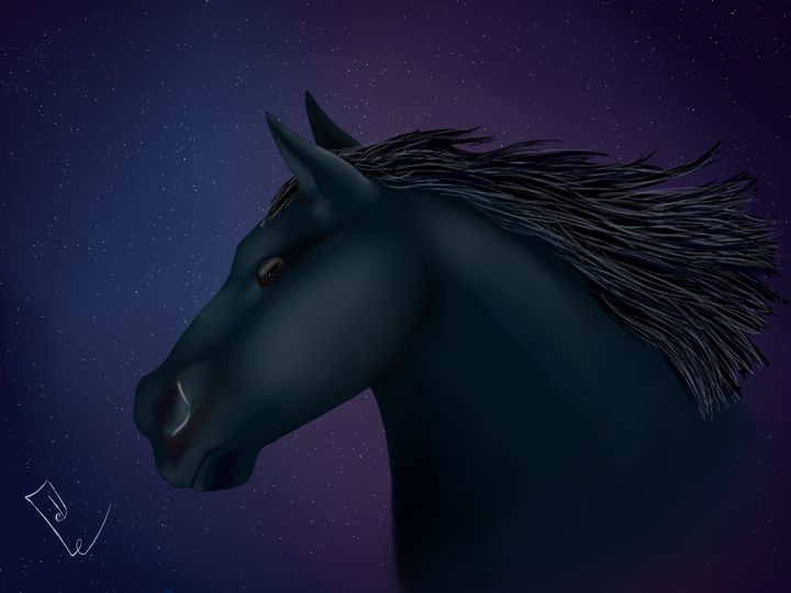 Galactic Mare - Safire - Digital Art & AI, Animals, Birds, & Fish ...