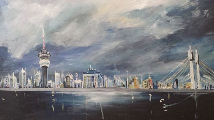 Inner city - Soul work art for sale - Paintings & Prints, Buildings ...