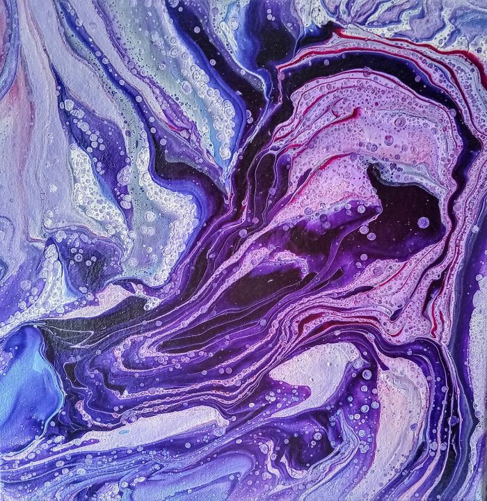 Deep purple unknown - MICHELLE KASSENS - Paintings & Prints, Abstract ...