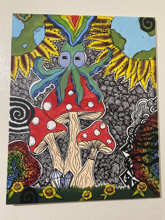 Trippy - Destinee Marie - Paintings & Prints, Flowers, Plants, & Trees ...