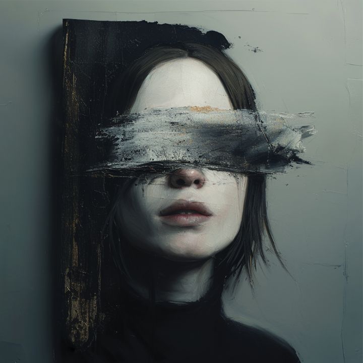 Blind Expression Poster - OZAY ART - Digital Art & AI, People & Figures ...