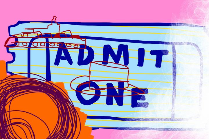 Admit One - Jaymie Metz Fine Art - Paintings & Prints, Abstract, Other ...