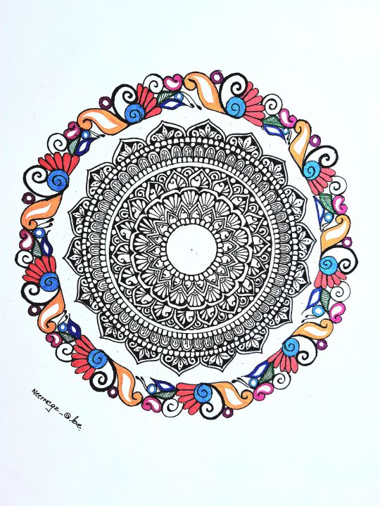 Mandala - Megha Chitare - Paintings & Prints, Ethnic, Cultural ...