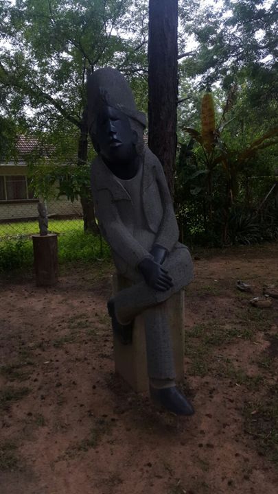 waiting - john gutsa - Sculptures & Carvings, Abstract, Figurative - ArtPal