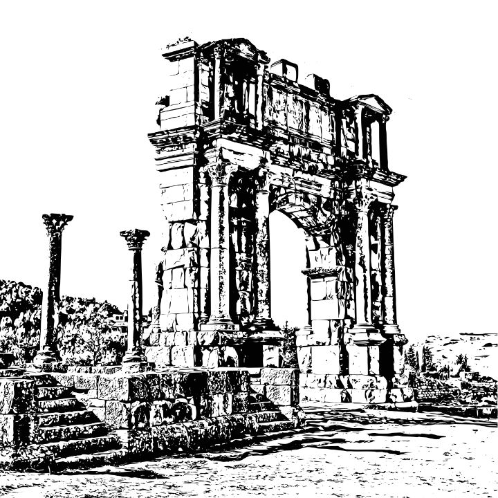 Arch of Trajan - DesertLines Fine Art - Drawings & Illustration ...