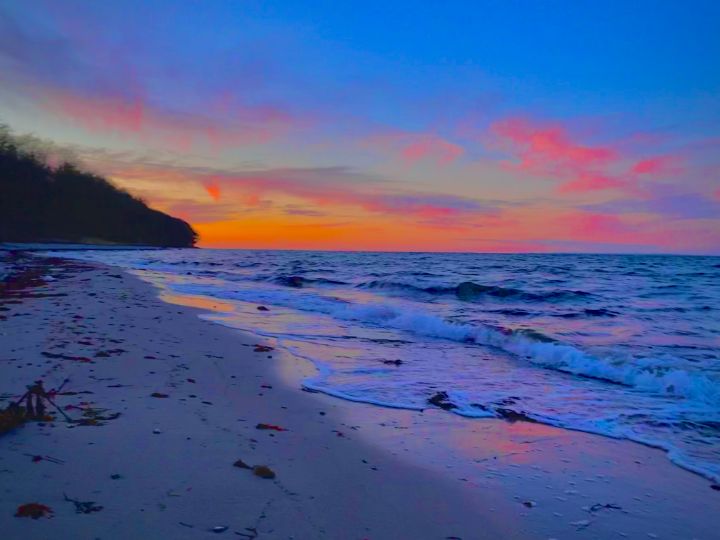 Blue sunset - Wallpaperseu - Digital Art & AI, Landscapes & Nature ...