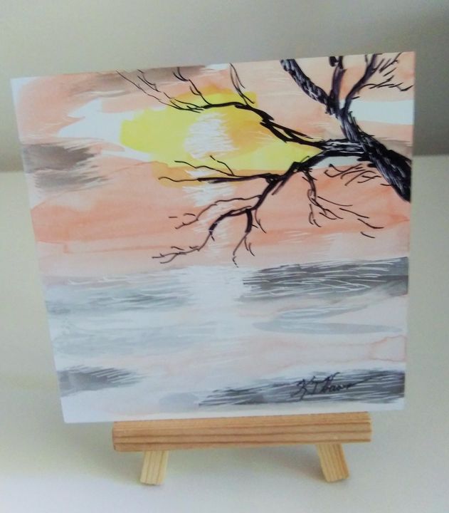 Scenic-view - ScratchArt by Kevin Hawes - Drawings & Illustration ...