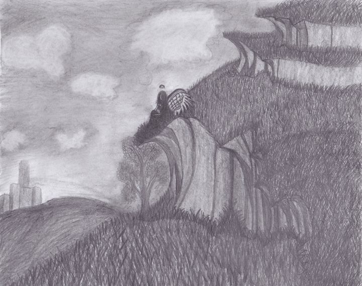 The Lonely Angel - Katie Jean Dickerson - Drawings & Illustration ...