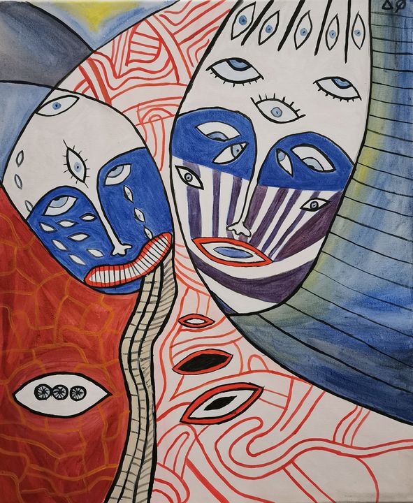 Personalities - Dusan Filipovic - Paintings & Prints, Abstract ...