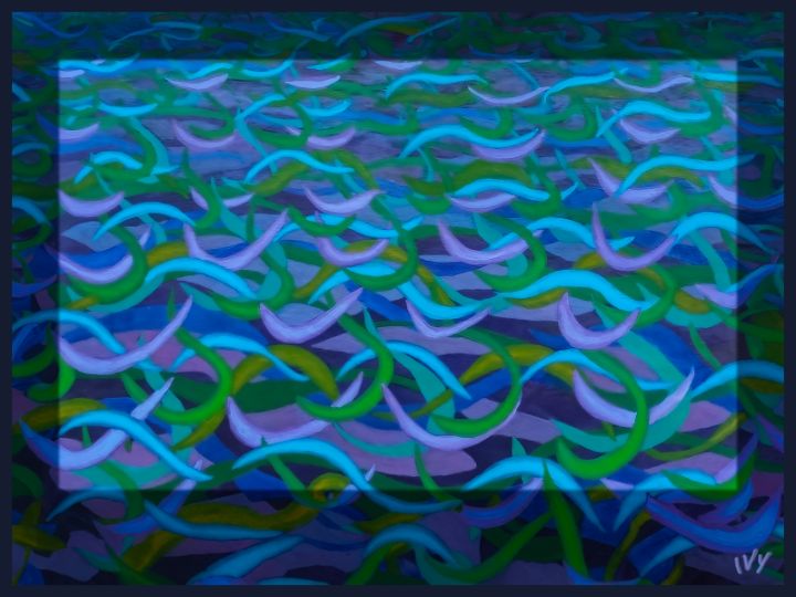 WaterDance 5442 (in Violet) - artbyjohnivy - Paintings & Prints ...