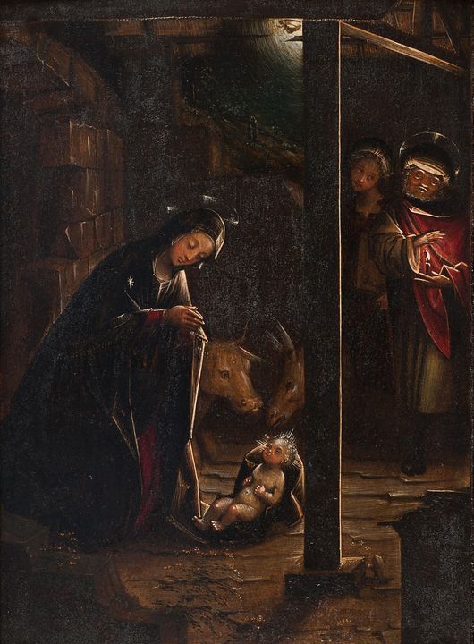 Defendente Ferrari~Adoration of the - Old master - Paintings & Prints ...