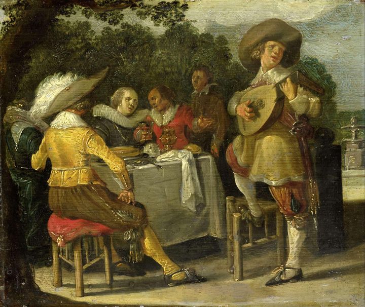 Dirck Hals~An Outdoor Party - Old master - Paintings & Prints, Ethnic ...