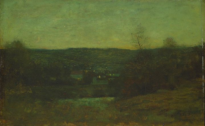 Dwight William Tryon~A Lighted Villa - Old master - Paintings & Prints ...