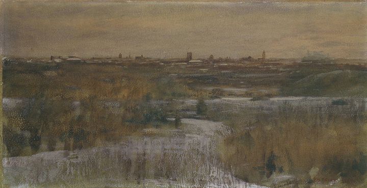 Dwight William Tryon~Winter Central - Old master - Paintings & Prints ...