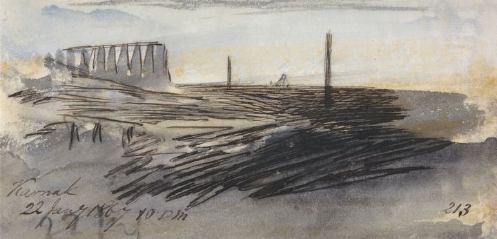 Edward Lear~Karnak, 1000 pm, 22 Janu - Old master - Paintings & Prints ...