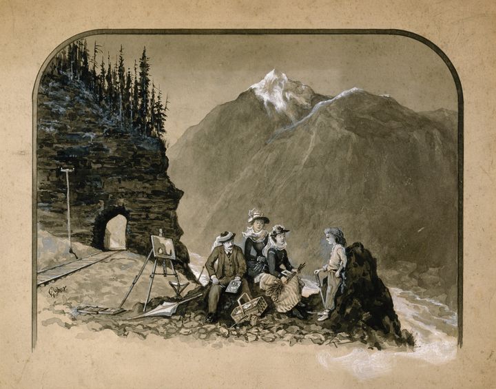 Edward Roper~[A tunnel on the Canadi - Old master - Paintings & Prints ...