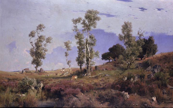 Emil Lugo~Late autumn in the Black F - Old master - Paintings & Prints ...