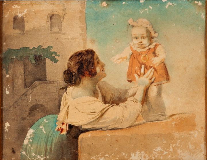 Ernst Meyer~The First Steps - Old master - Paintings & Prints, Ethnic ...