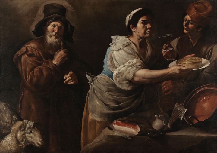 Francesco Fracanzano~Kitchen Interio - Old master - Paintings & Prints ...