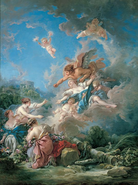 Francois Boucher~Boreas Abducting Or - Old master - Paintings & Prints ...