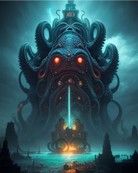 The Rise of Cthulhu - Angel’s Designs - Digital Art & AI, Fantasy ...